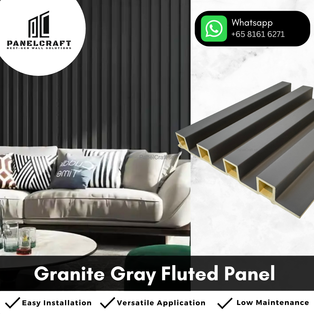 Wall Panel :: Fluted Panel :: Granite Grey Fluted Panel | Hollow ...